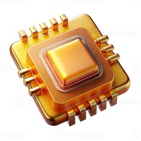 Elegant Creative A Close Up Of A Microchip With Intricate Circuits