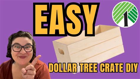 Lets Diy Dollar Tree Mini Crate Wagonso Cute And Easy Youtube