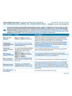 Summary Of Benefits And Coverage What This UMR Portal Summary Of Benefits And Coverage