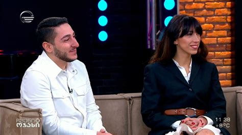 რამაზ ჩხიკვაძის შვილიშვილები რამაზ და ნატალია ჩხიკვაძე სტუმრად „ჩვენს ოჯახში“ Youtube