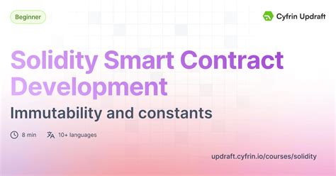 Video Fund Me Immutability And Constants Solidity Smart Contract Development
