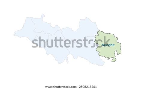High Reg Kundhit Map Jamtara District Stock Vector Royalty Free