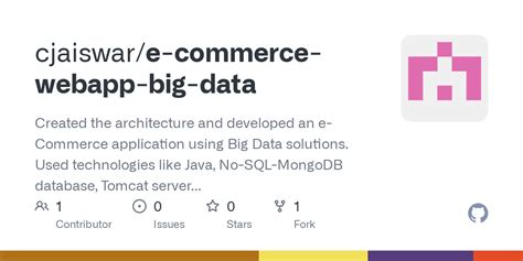 GitHub Cjaiswar E Commerce Webapp Big Data Created The Architecture And Developed An E