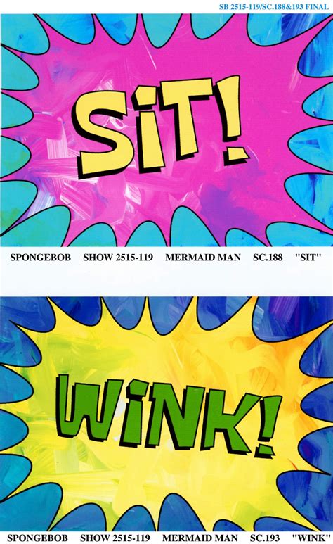 Spongebob Production Art