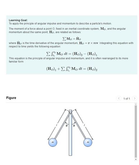 Solved Learning Goal To Apply The Principle Of Angular Chegg