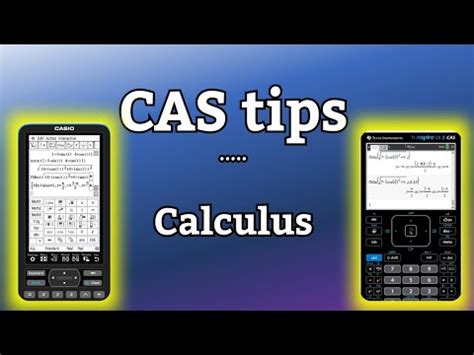 CAS Calculator Tips for VCE Specialist Maths - Calculus - YouTube