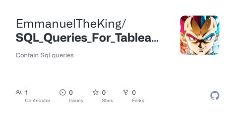 Github Emmanuelthekingsqlqueriesfortableaudashboard Contain