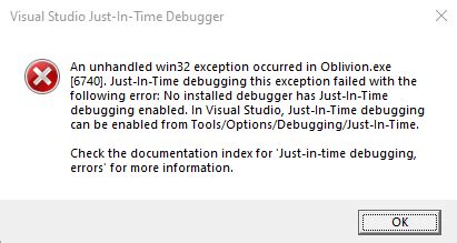 Crash Logs Oblivion Technical Support LoversLab