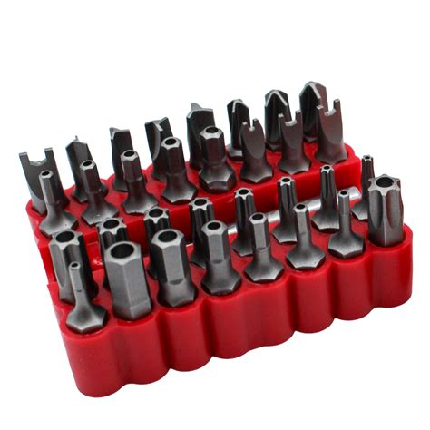 Maxx Tools 33 Pc Security Bit Set With 2 Magnetic Extension Bit