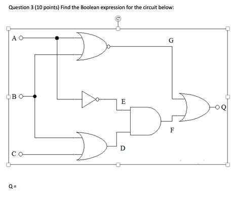 Solved Question Points Find The Boolean Expression Chegg
