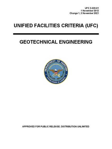 Ufc 3 220 01 Unified Facilities Criteria Ufc Geotechnical