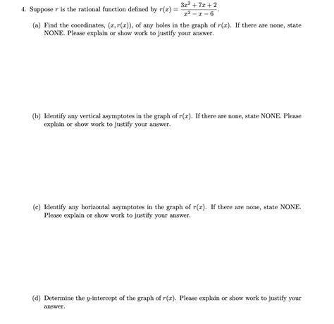 solved 1 suppose r is the rational function defined by