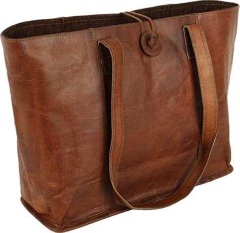Worn Leather Tote Bag At Lisa Cunningham Blog