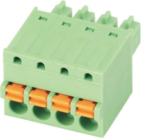China Female Pluggable Spring Terminal Connector 381mm Manufacturers