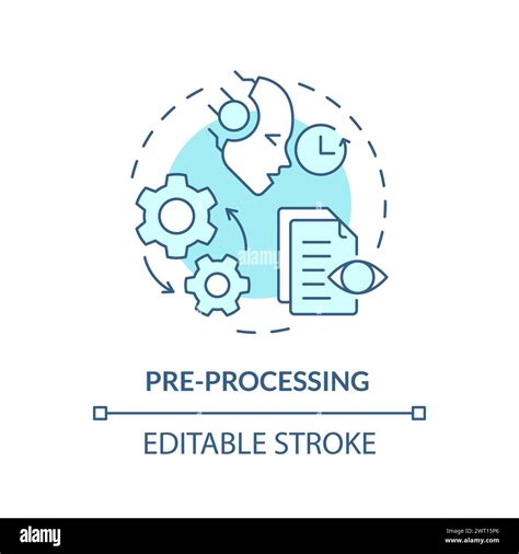 Pre Processing Soft Blue Concept Icon Stock Vector Image And Art Alamy