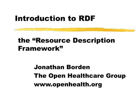 Ppt Introduction To Rdf Powerpoint Presentation Free Download Id