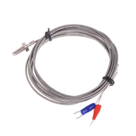 K Type Cable 2M 0 800 Thread M6 Screw Probe Temperature Sensor Thermocouple Shopee Malaysia