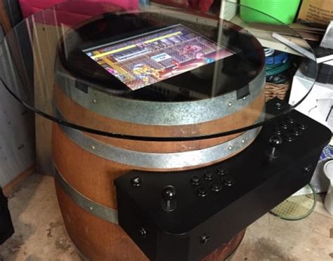Raspberry Pi Powered Arcade Game Barrel Table Video