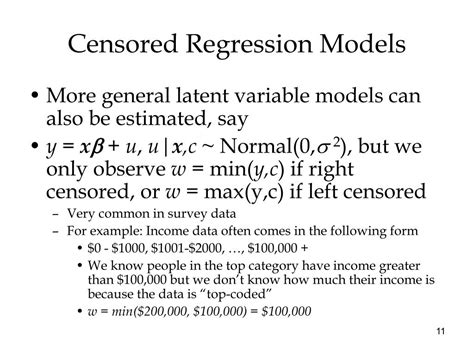 Ppt Limited Dependent Variables Tobit And Censored Models Powerpoint