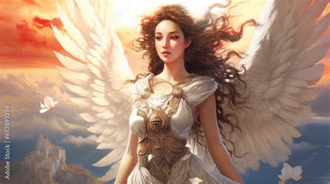 Painting Of A Beautiful Woman The Greek Goddess Aphrodite Olympian