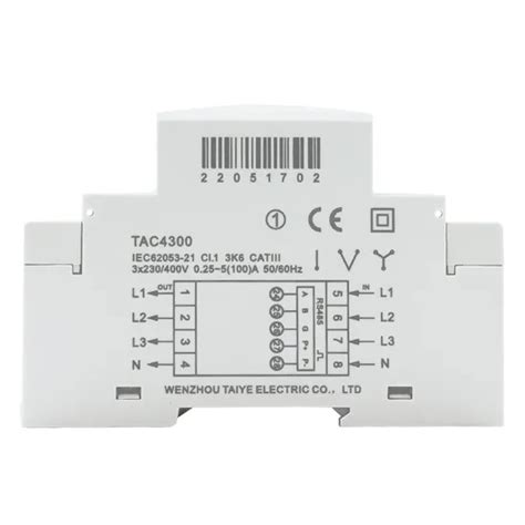 Bi Directional Three Phase Smart Modbus Rs485 Multi Function Din Rail Energy Meter Energy