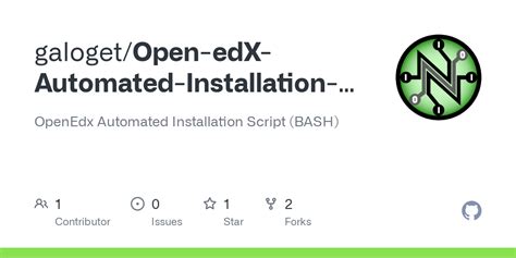 GitHub Galoget Open EdX Automated Installation Script OpenEdx Automated Installation Script