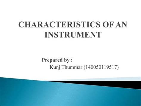 Static And Dynamic Characteristics Of Measuring Instrument Ppt