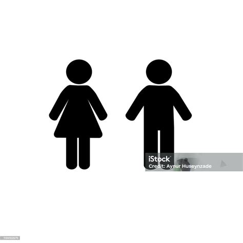 Wc 圖示廁所女人和男人的圖示向量例證向量圖形及更多人圖片 人 側影 剪裁圖 Istock