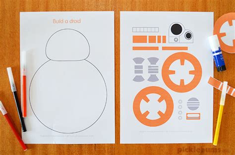 Build A Droid Star Wars Party Printable Picklebums
