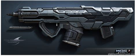 Mass Effect Weapons Design Stable Diffusion Online
