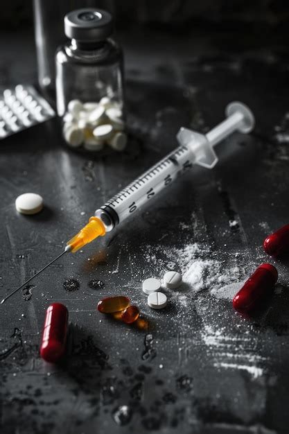 Pill Container Filled With Pills Premium Ai Generated Image