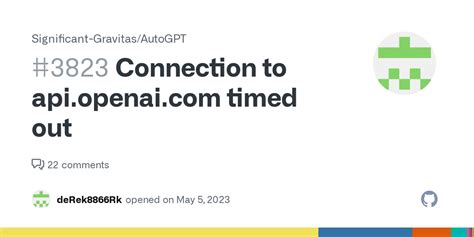 Timed Out · Issue 3823 · Significant