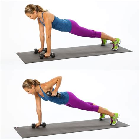 Renegade Rows What Strength Training Exercises Are Best For Weight Loss Popsugar Fitness