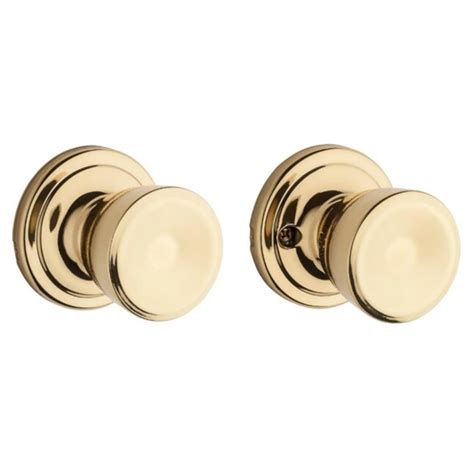 Kwikset Abbey 720 Polished Brass Interior Hallcloset Passage Door Knob