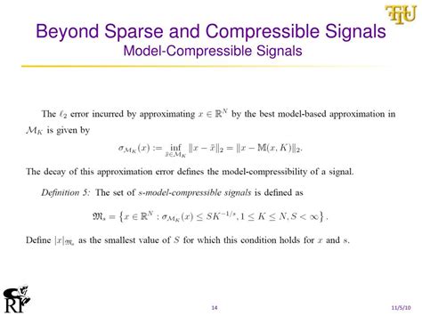 Ppt Model Based Compressive Sensing Powerpoint Presentation Free
