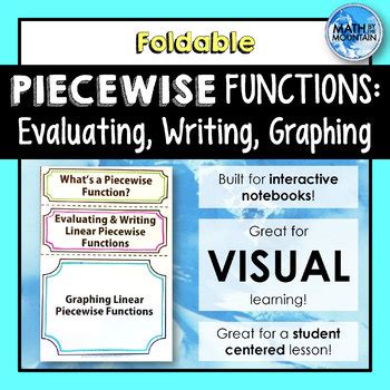 Linear Piecewise Functions Foldable By Math By The Mountain TpT