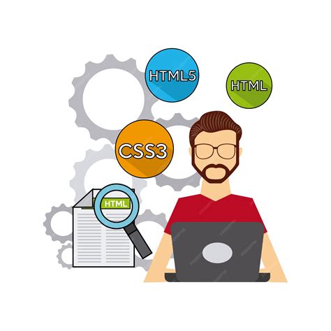 Premium Vector Software Developer And Programmer