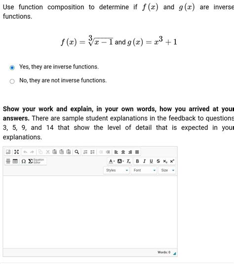 solved use function composition to determine if f x and