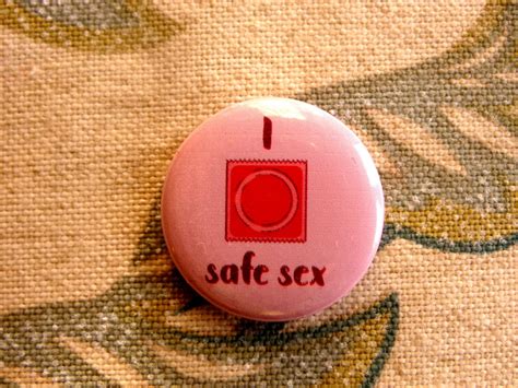I Heart Safe Sex Pin Inch Pinback Button Pin Badge Sex Etsy