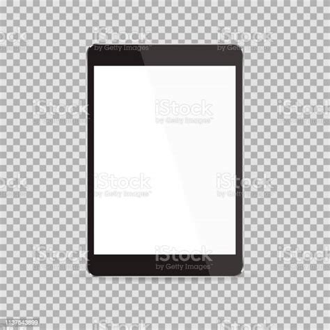 흰색 배경에 고립 된 빈 화면으로 사실적인 검은 태블릿 벡터 일러스트 전자책에 대한 스톡 벡터 아트 및 기타 이미지 전자책 형판 시력 Istock