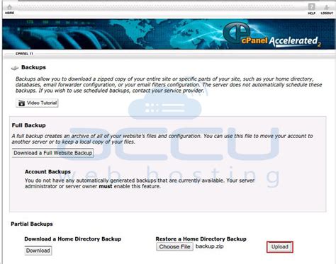 How To Restore Home Directory Backup In Cpanel Cpanel And Whm