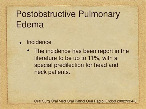 PPT Postoperative Pulmonary Edema PowerPoint Presentation Free Download ID 295288