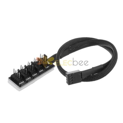 5 Pin Computer Cpu Pwm Fan Hub Extension Cable 5pin Motherboard Pair