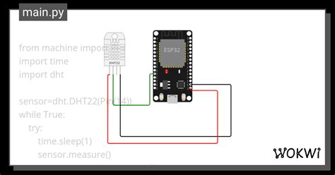 dht sensor - Wokwi ESP32, STM32, Arduino Simulator