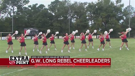 The Extra Point Cheer Squad Of The Week Week Seven The G W Long