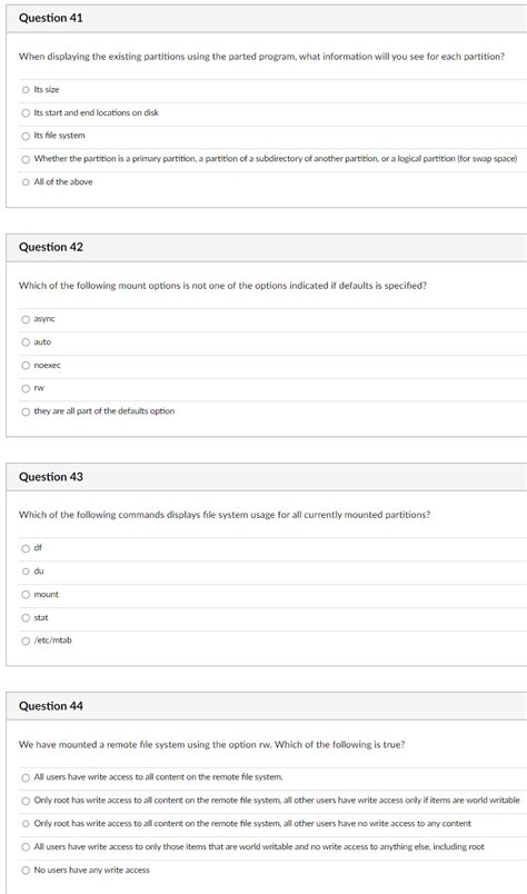 Solved When Displaying The Existing Partitions Using The Chegg