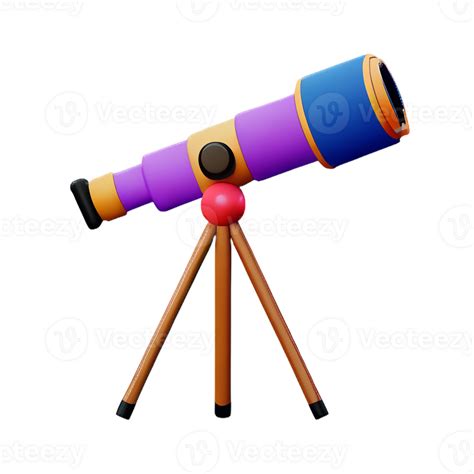 Telescope 3d Rendering Icon Illustration 29359470 Png