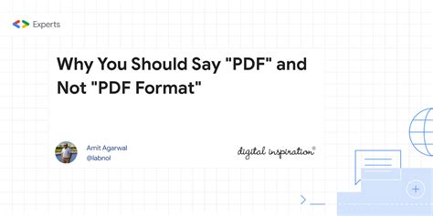 Why You Should Say PDF And Not PDF Format