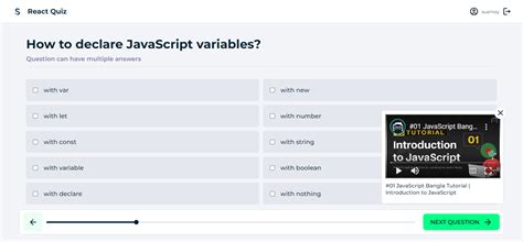github susmoysengupta react quiz a simple quiz app built with react
