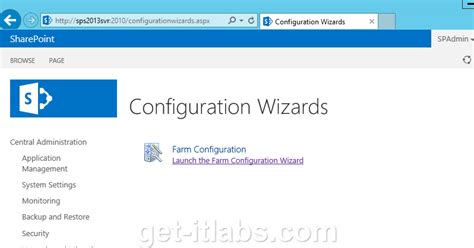 sharepoint 2013 farm konfigürasyonu ve portal oluşturma get